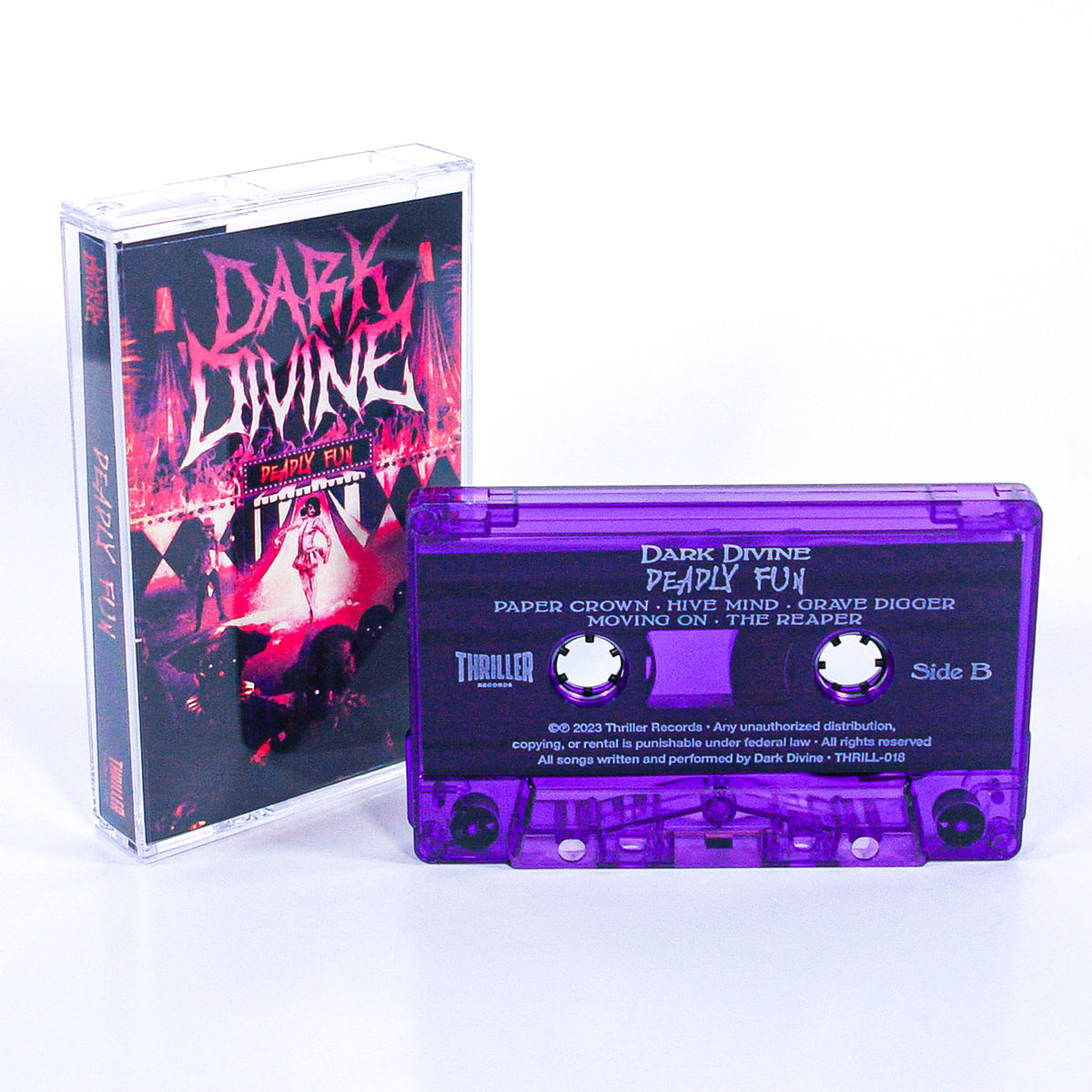 Dark Divine - “Deadly Fun” Purple Tint Cassette – Thriller Records