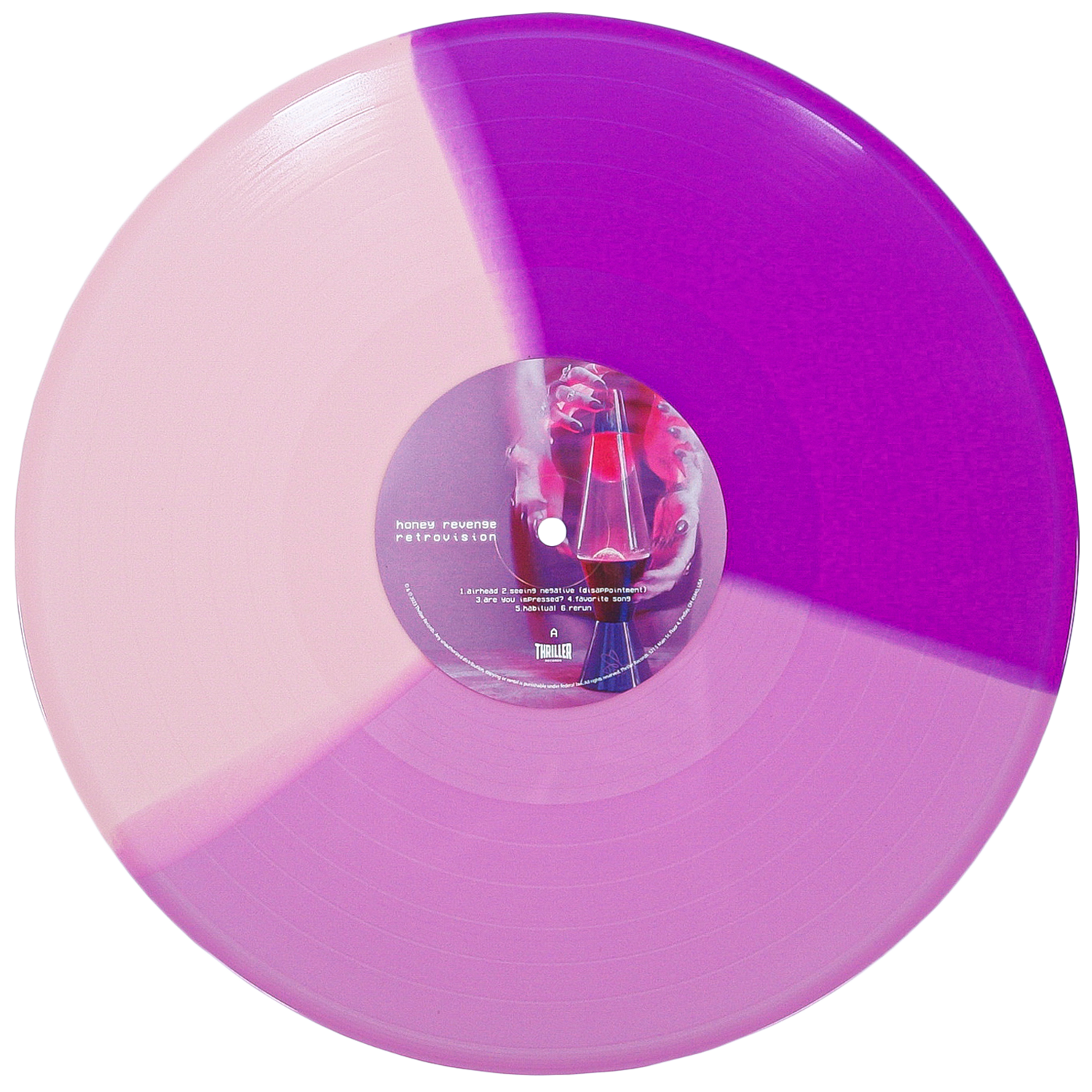 Honey Revenge - “Retrovision” Pink, Purple & Violet (Tri-Color) Split ...